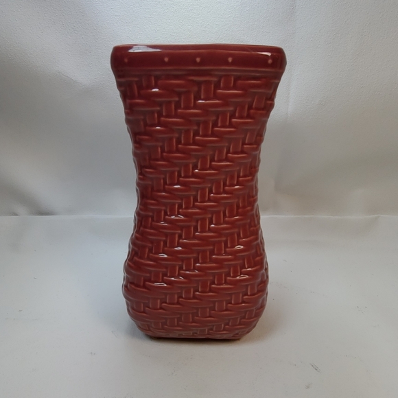 Longaberger | Accents | Longaberger Basket Weave Style Ceramic Vase 8 ...